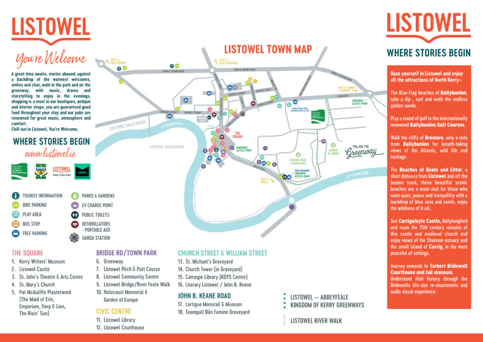 Explore Listowel Town Map | Illustrated by Amy Sheehy